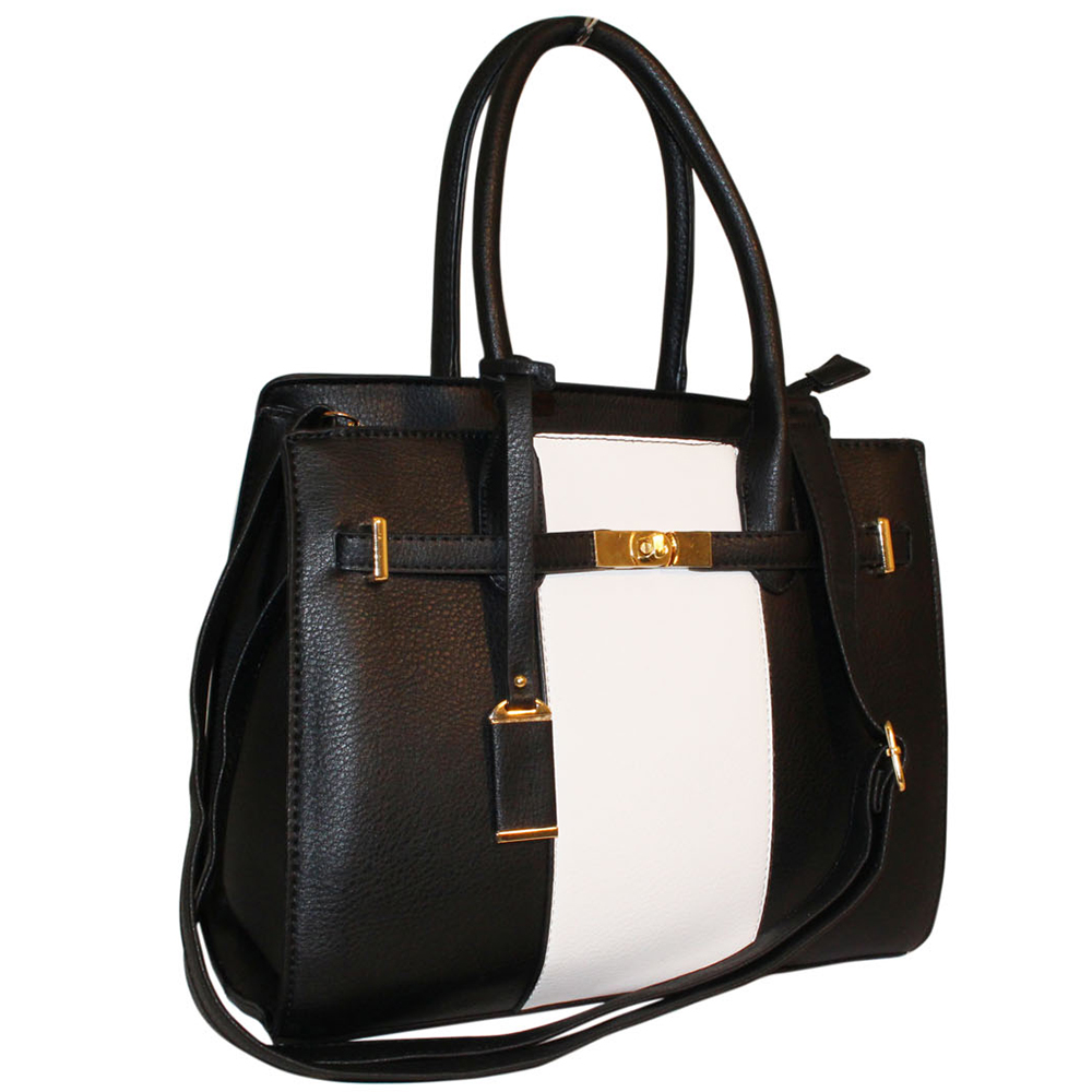 232 Lock Fashion Handbag – Black - SHOP DOT COM